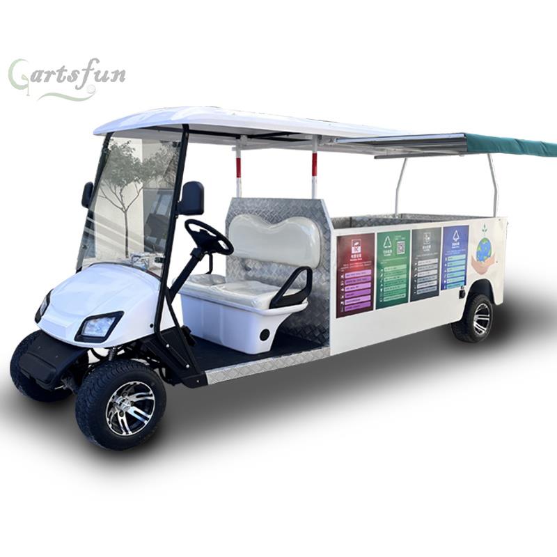 2 Seater Golf Cart,2 Seats Garbage Sorting Mobile Golf Cart