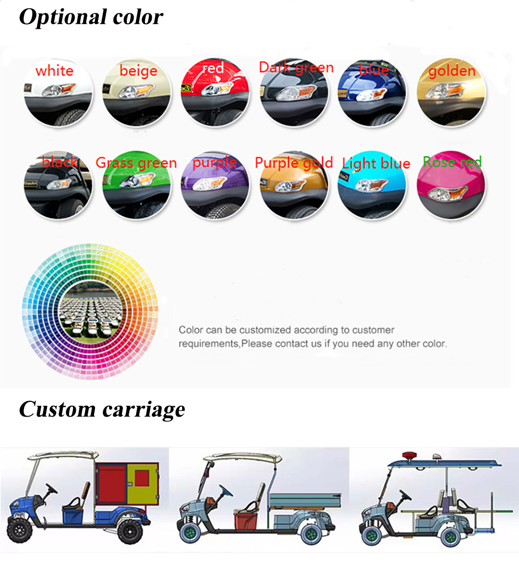 2 Seater Golf Cart,2 Seats Garbage Sorting Mobile Golf Cart