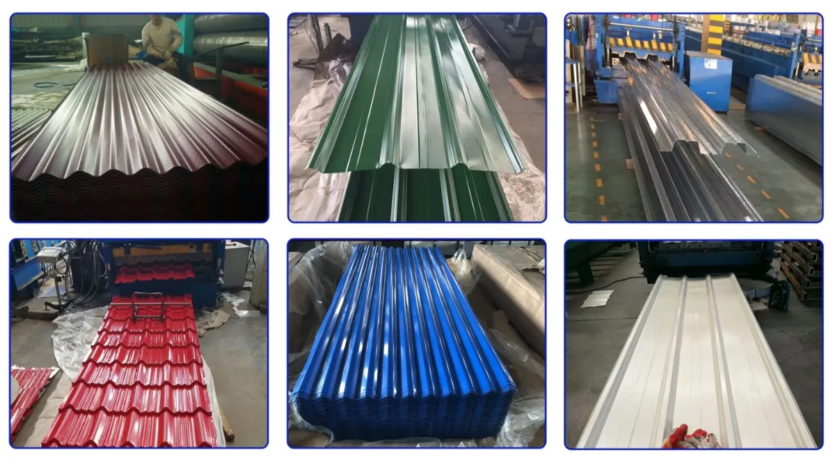 665mm Colored Corrugated Roofing Sheets