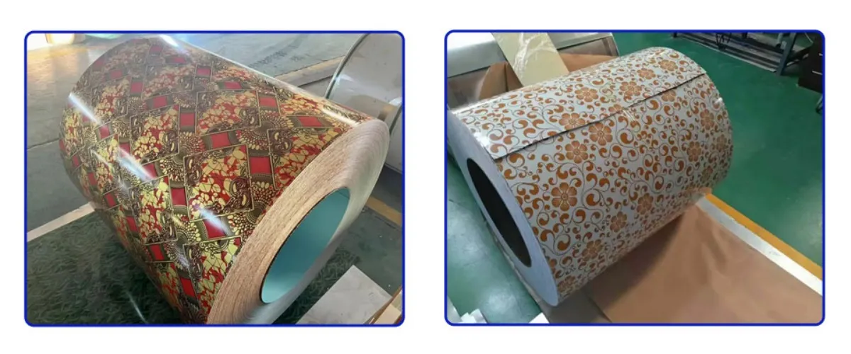 Flower Cold Rolled Prepainted Steel Coil| Wooden/ Pattern Printed Design