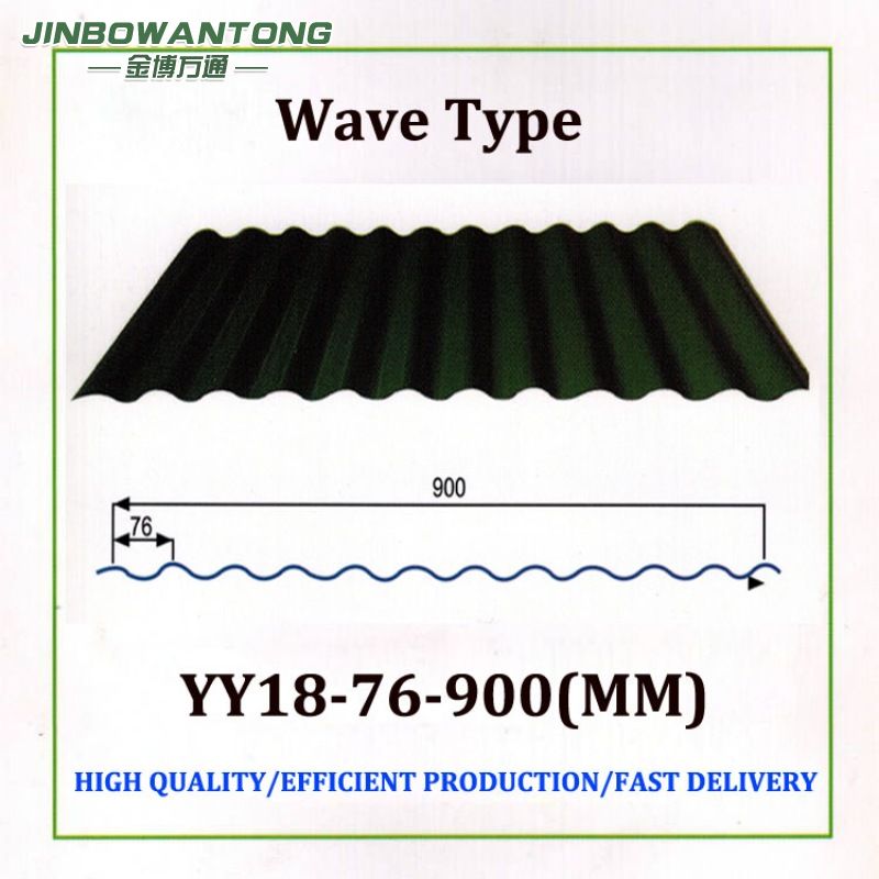 900mm Width(Wave-type) Galvalume Metal Sheets