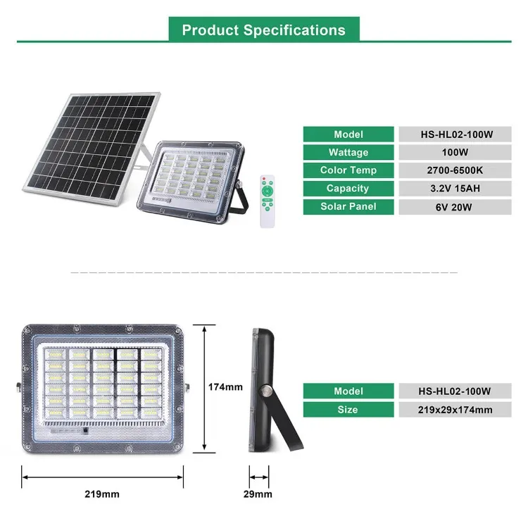 Hl02 Solar LED Flood Light