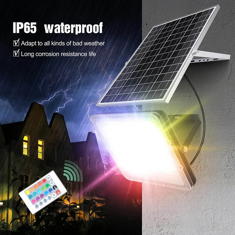 HS-HL02 RGB Solar Flood Light（50W / 100W / 200W）