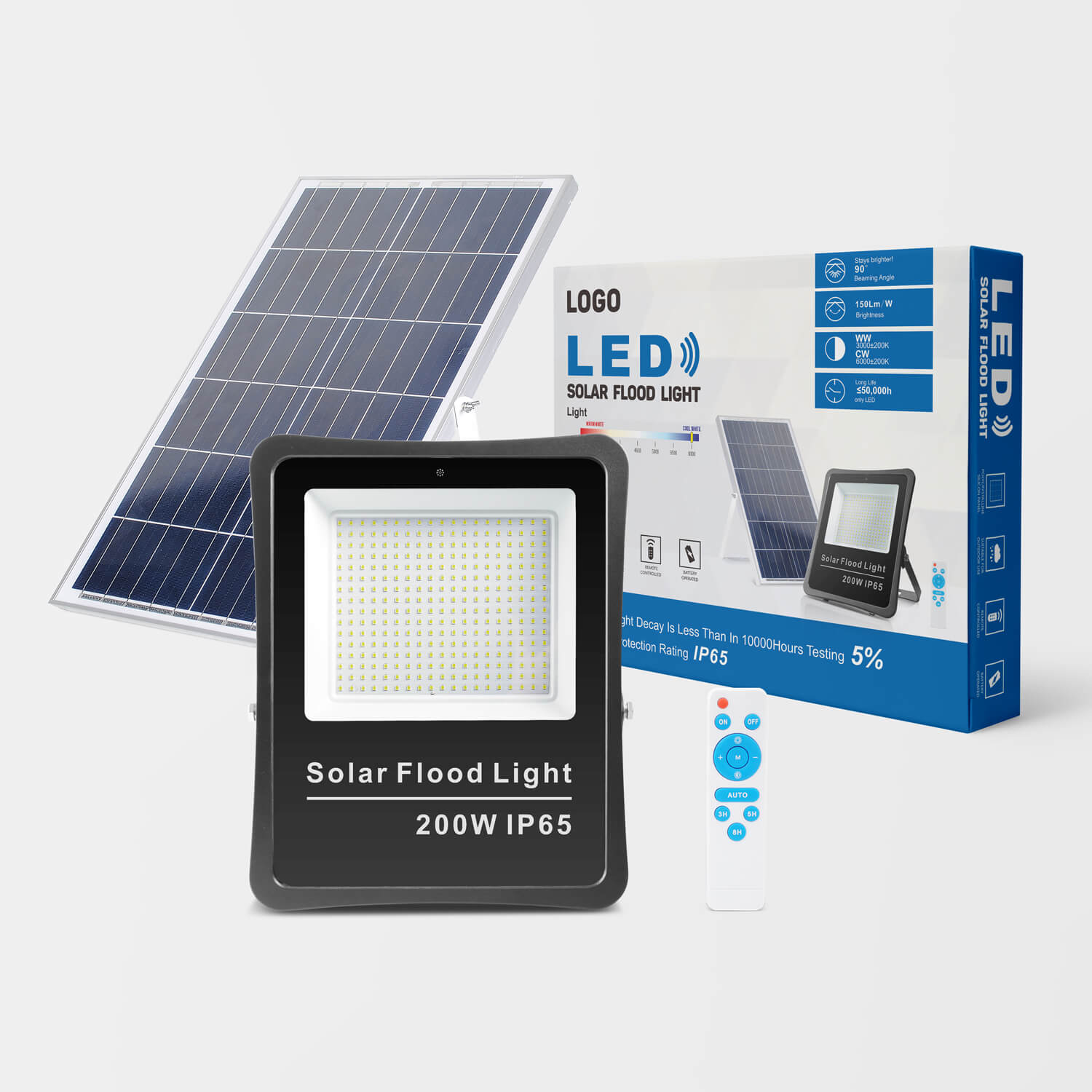 HA Solar LED Flood Light