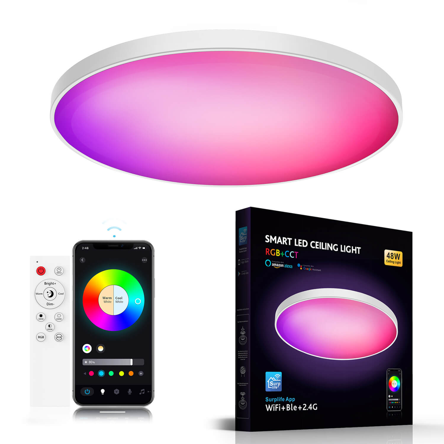 WIFI+BLE Smart Panel Light