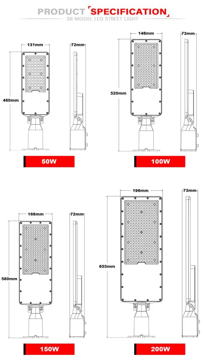 HC03-LED Street Light（50W / 100W / 150W / 200W）
