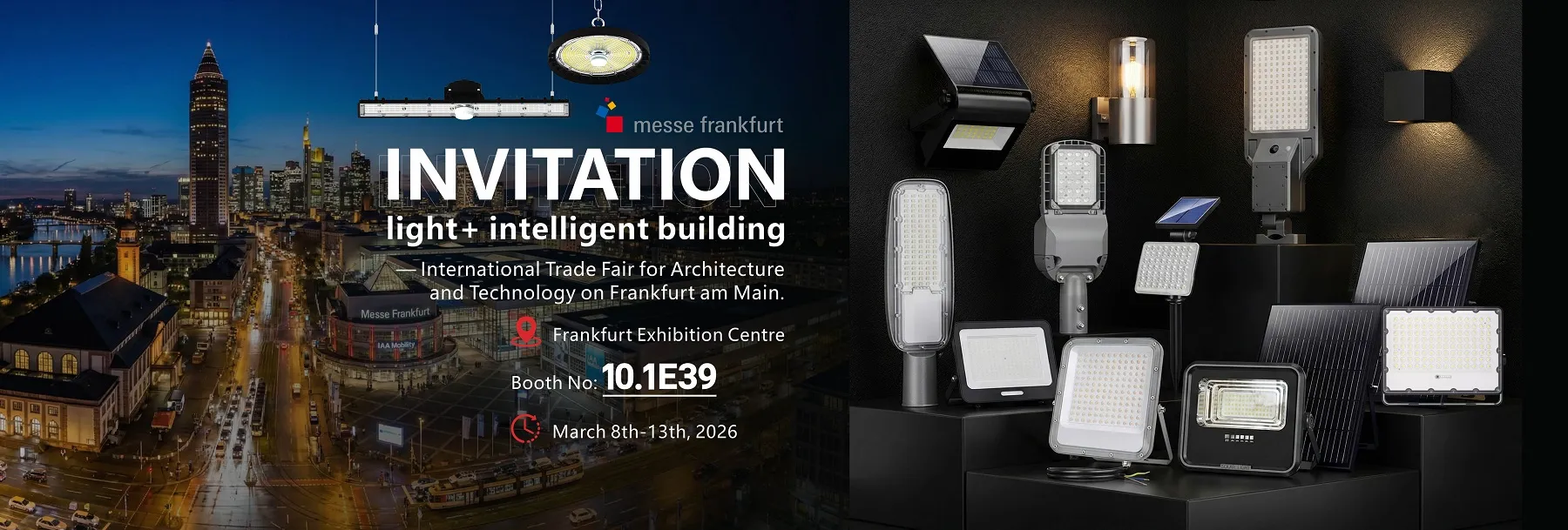Light + Building 2026 Frankfurt | LED Lighting Manufacturer Booth 10.1E39