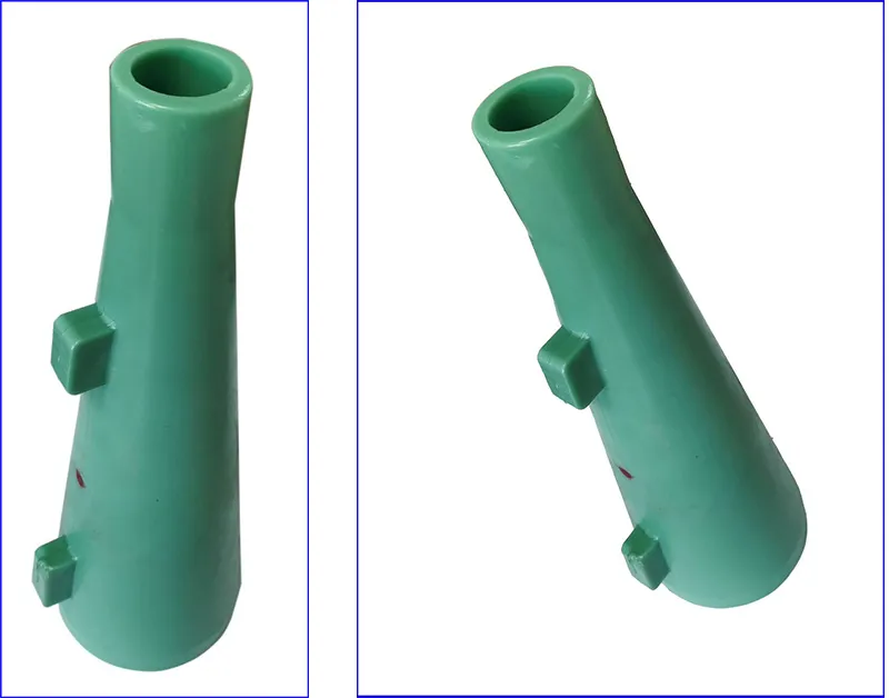 Application examples of Pattern wax: Discharge hole