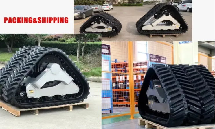 Triangular Rubber Tracked Wheel Chassis