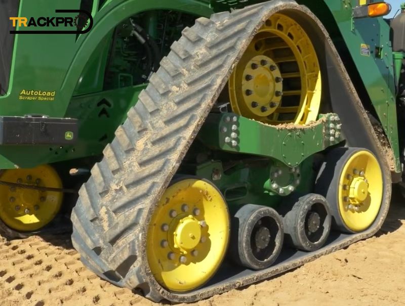 High-Stability Triangular Rubber Tracks for John Deere.