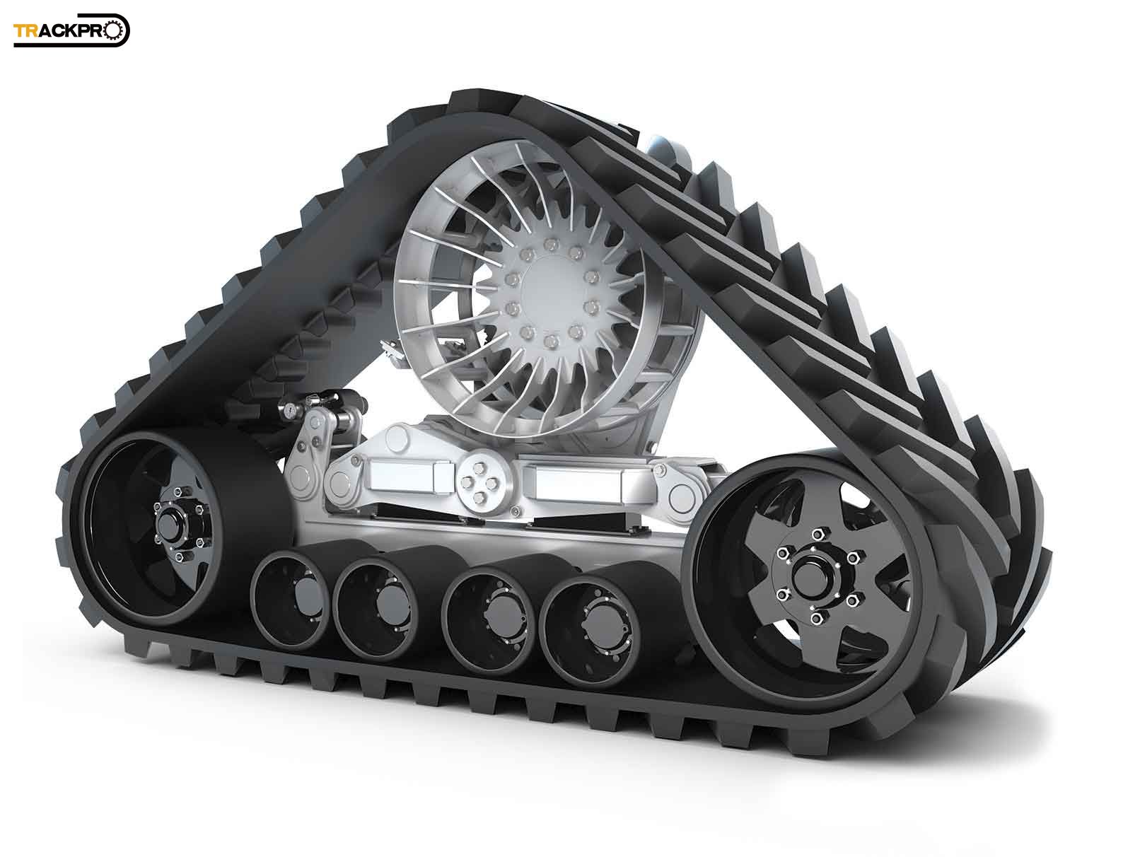 Triangle rubber tracked Undercarriage chassis for Agri