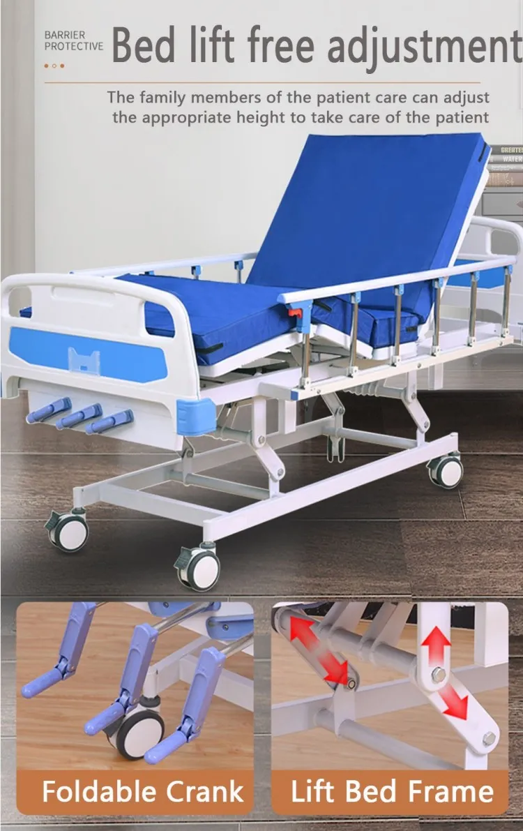 3 Function Manual Crank Hospital Bed,manual crank hospital bed