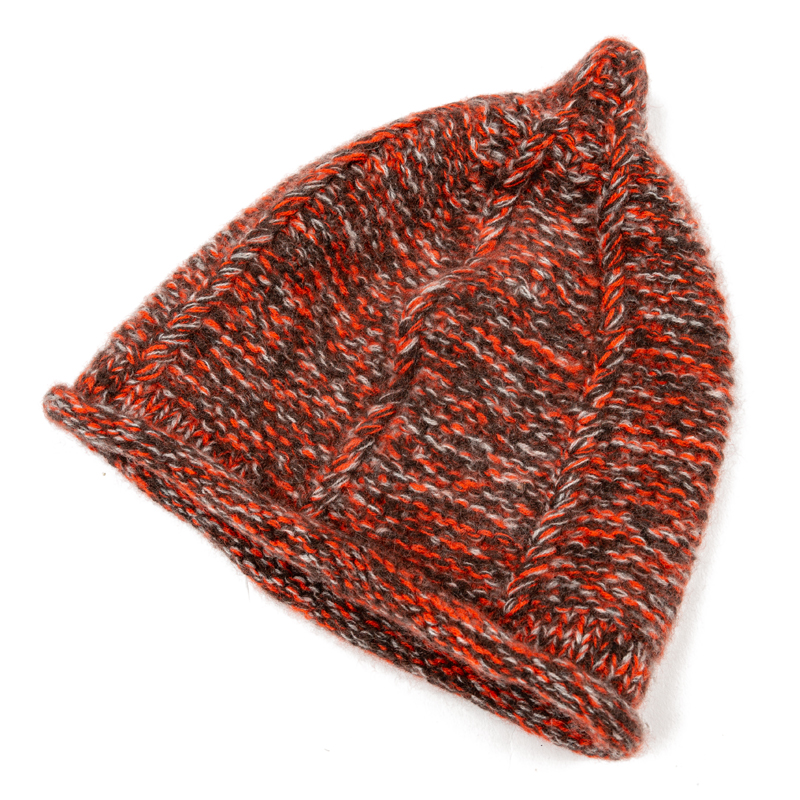 Cashmere knitted riding cap
