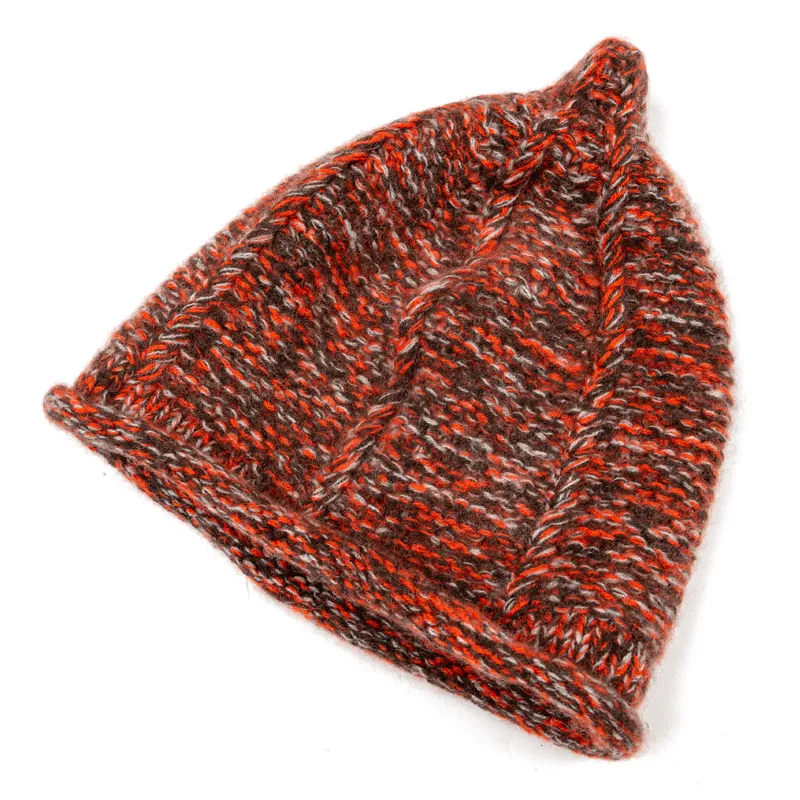 Cashmere knitted riding cap