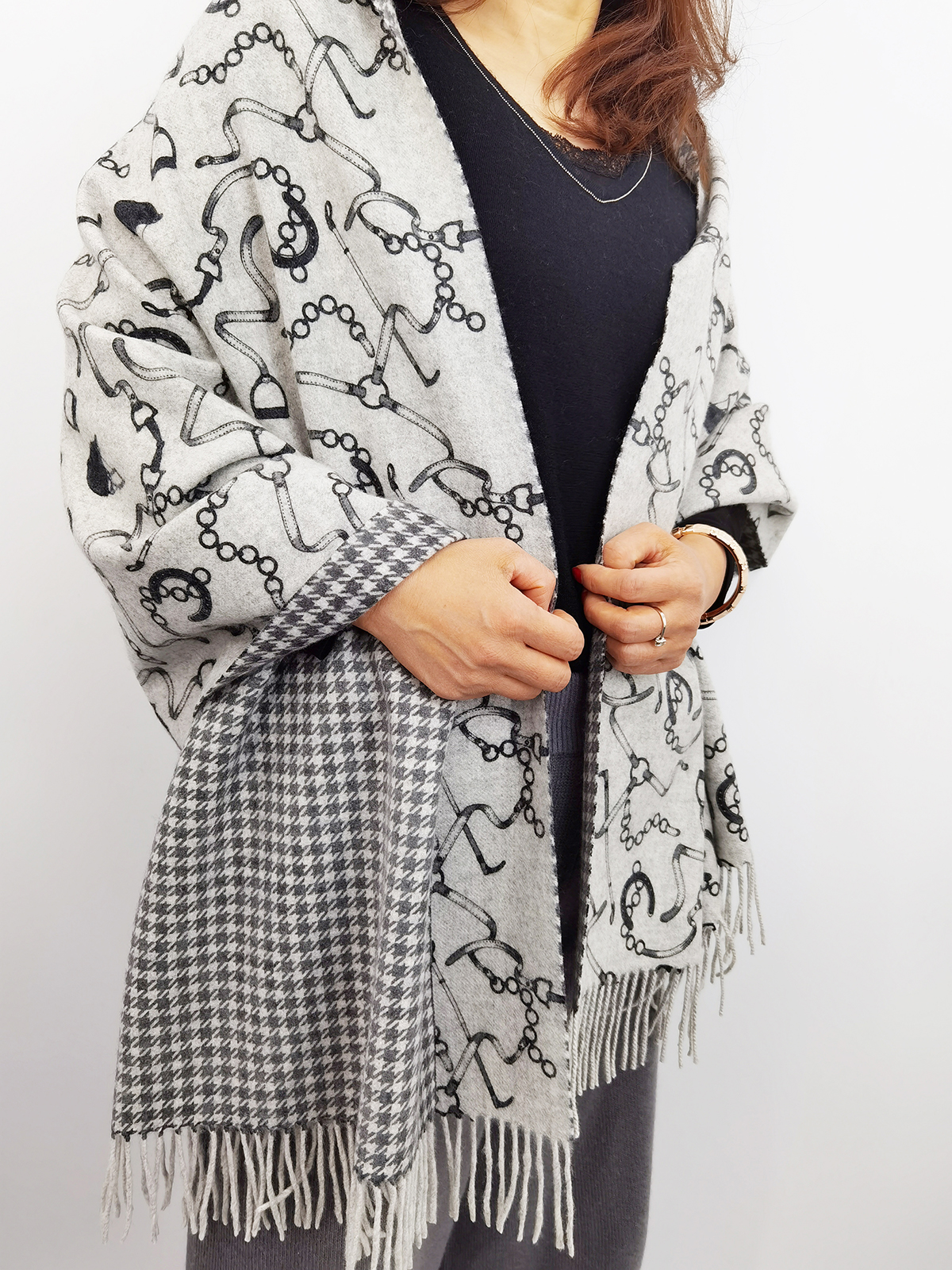 Women's fashion cashmere print Shawl for FW