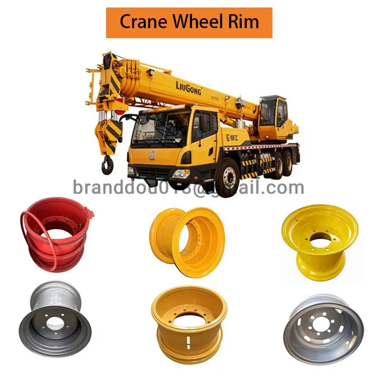 Carbon steel wheel rims for tractor rtg straddle crane etc