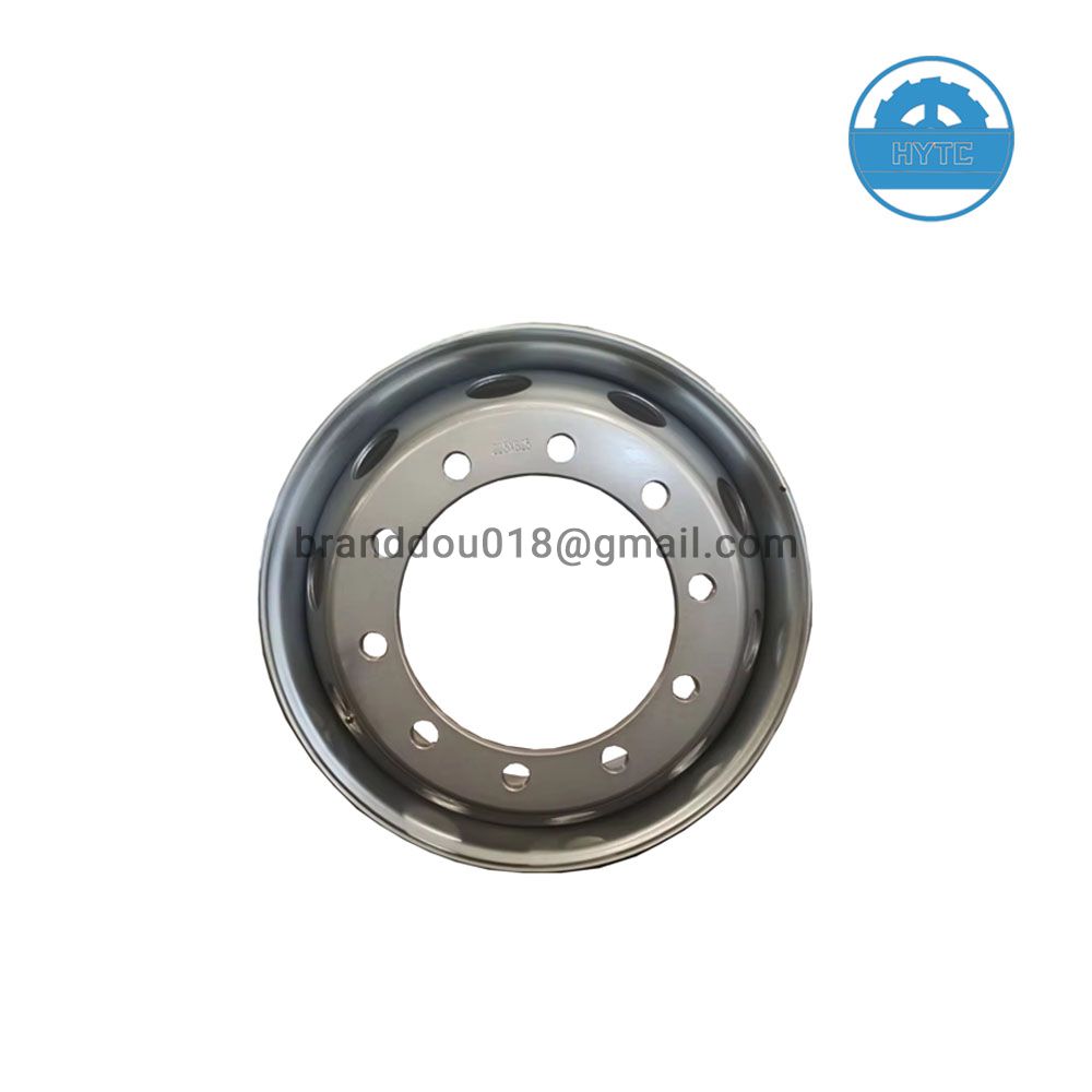 New 22.5 Steel Truck Rims Silver Finish Truck Wheel Rim