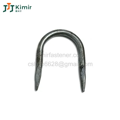 Woodworking staple bolt, Fixing nail