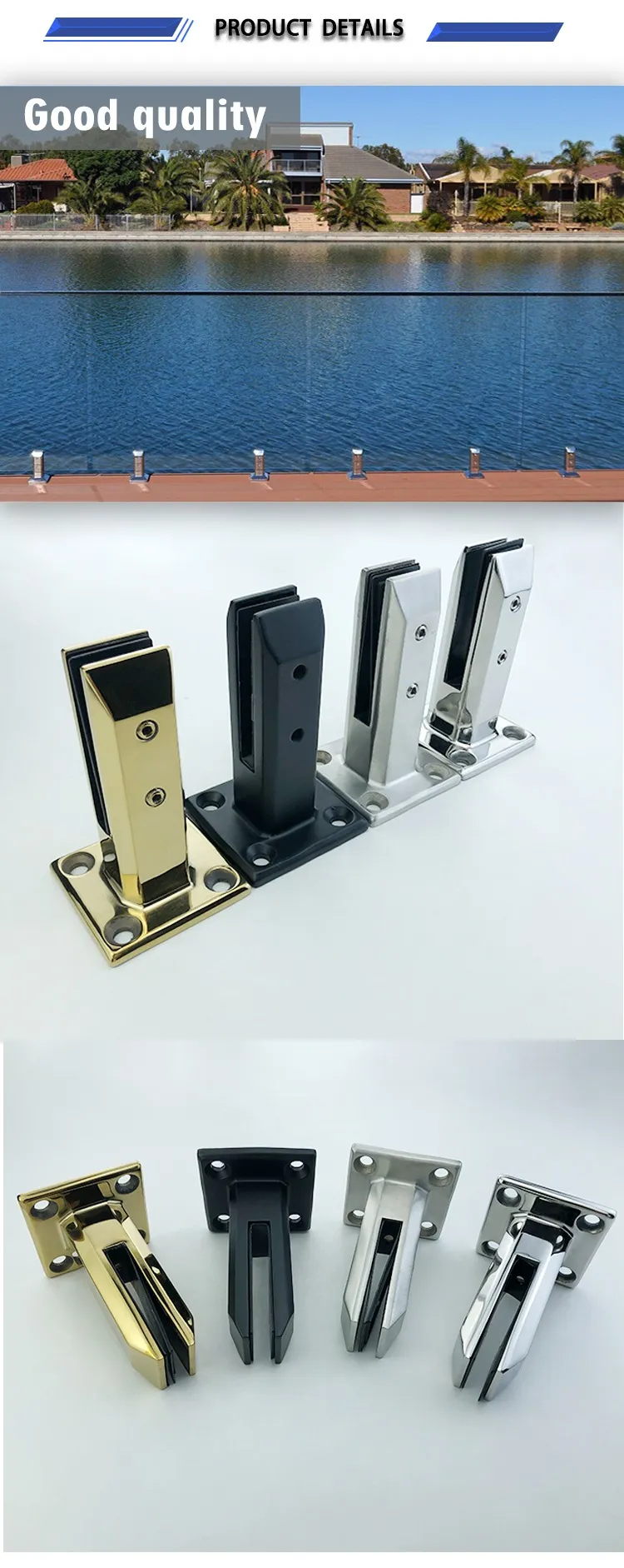 Glass Balustrande Handrail Railing Spigot