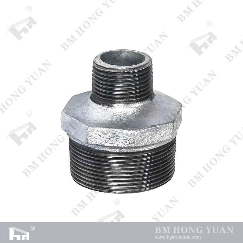 Galvanized Reducing Hex Nipple