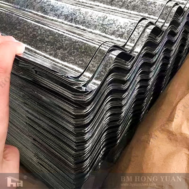 Wave galvanized flower roofing