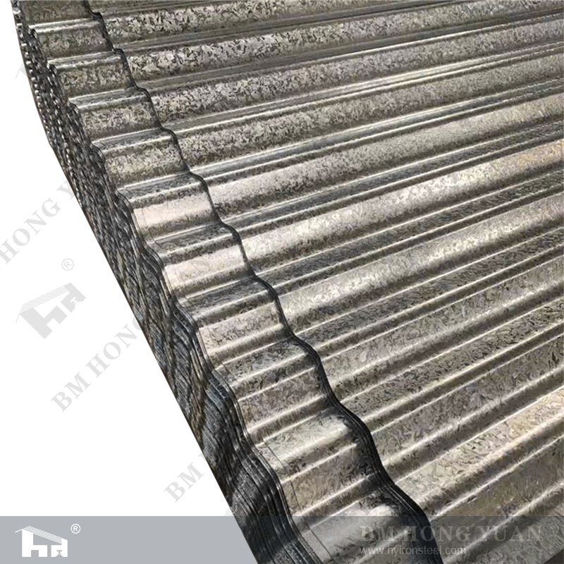 Wave galvanized flower roofing