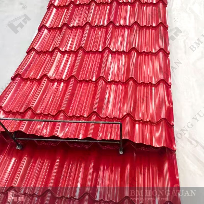 Color Galvanized Glazed Roof