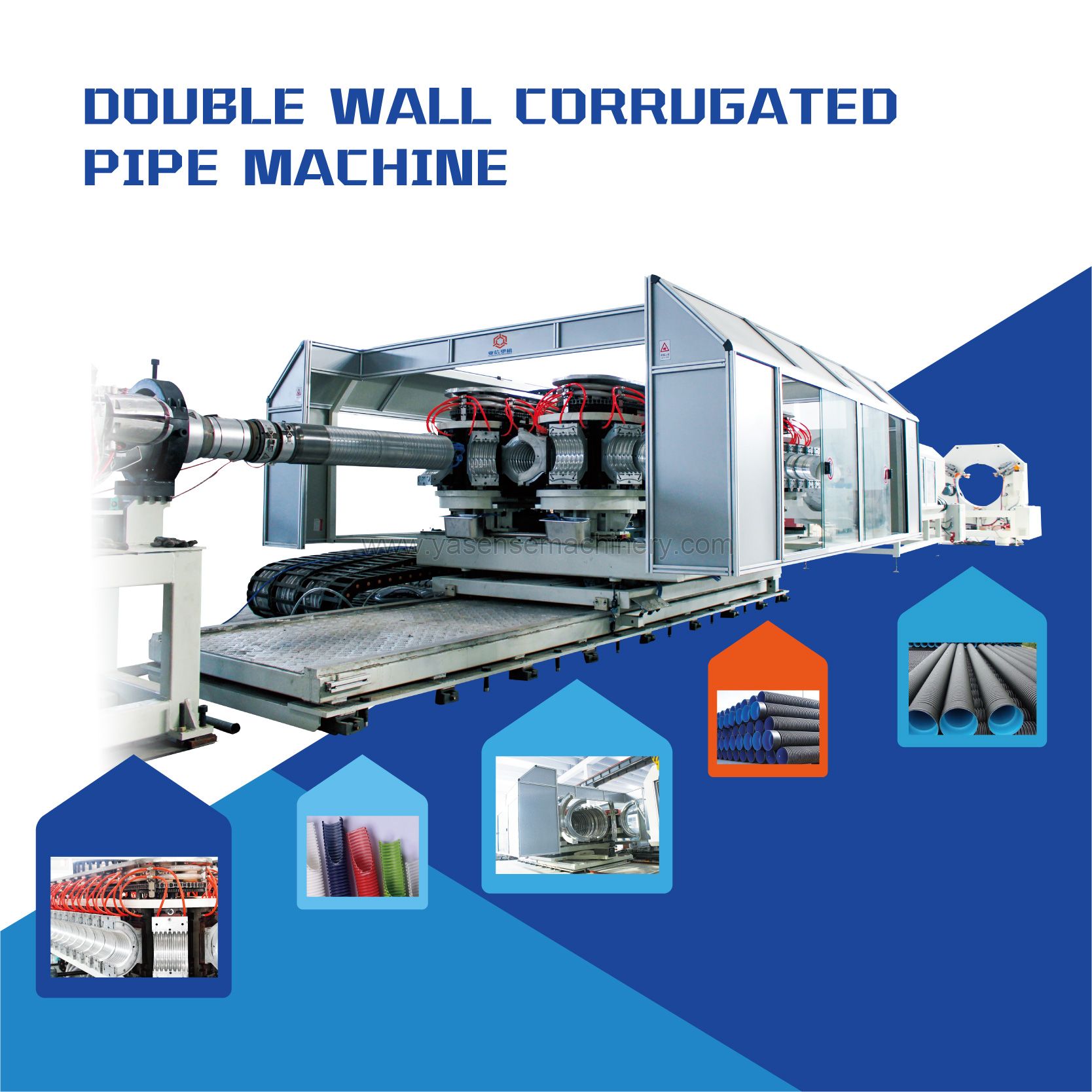 Double Wall Corrugated Pipe Machine