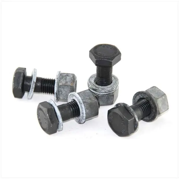 DIN6914 Heavy Hex Structural bolt and nut and washer set for steel structurals grade 10.9S