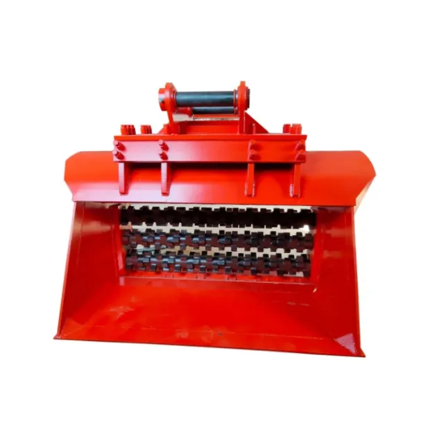 Excavator Crushing Screen Bucket Soil Remediation Machine