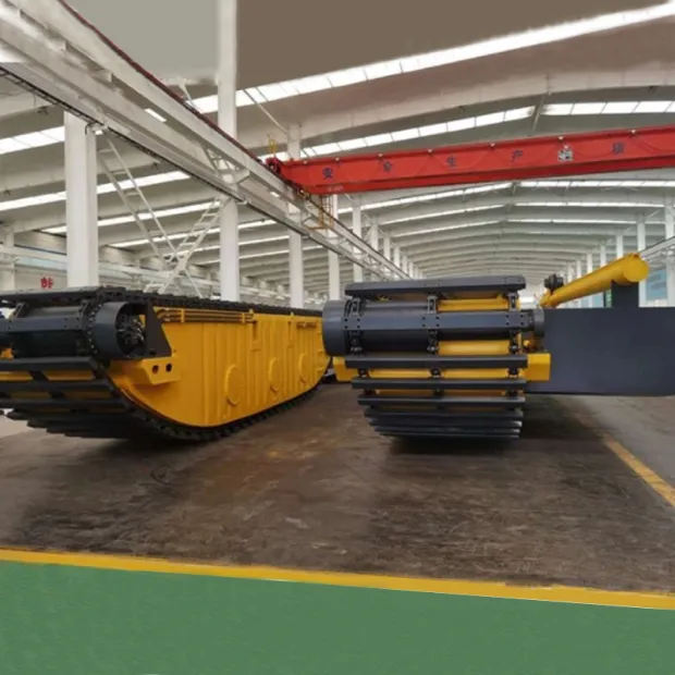 Hydraulic Amphibious Floating Excavator Undercarriage Pontoon