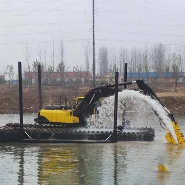 Hydraulic Amphibious Floating Excavator Undercarriage Pontoon