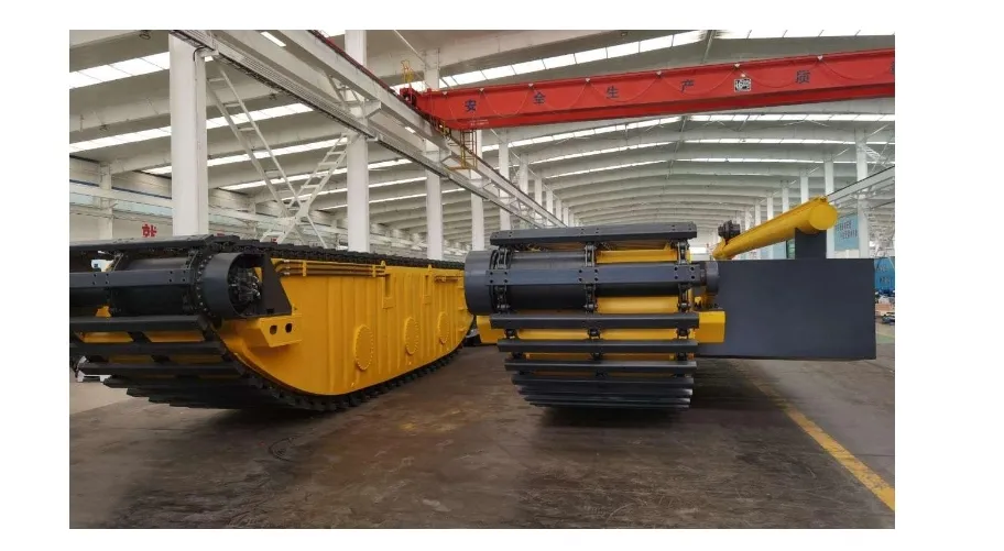 Hydraulic Amphibious Floating Excavator Undercarriage Pontoon
