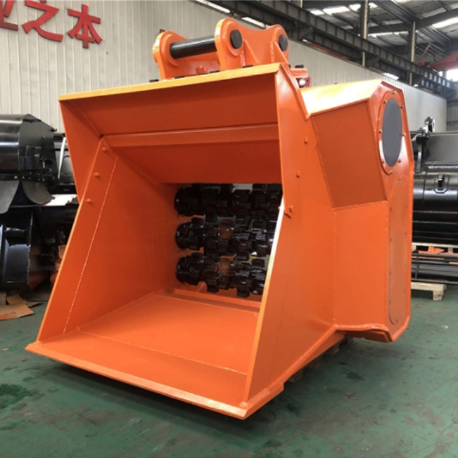 5 - 40 Ton Skid Steer Excavator Rock Crusher Bucket