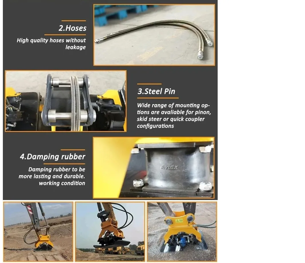 Hydraulic Soil Compactor Vibration Plate Compactor