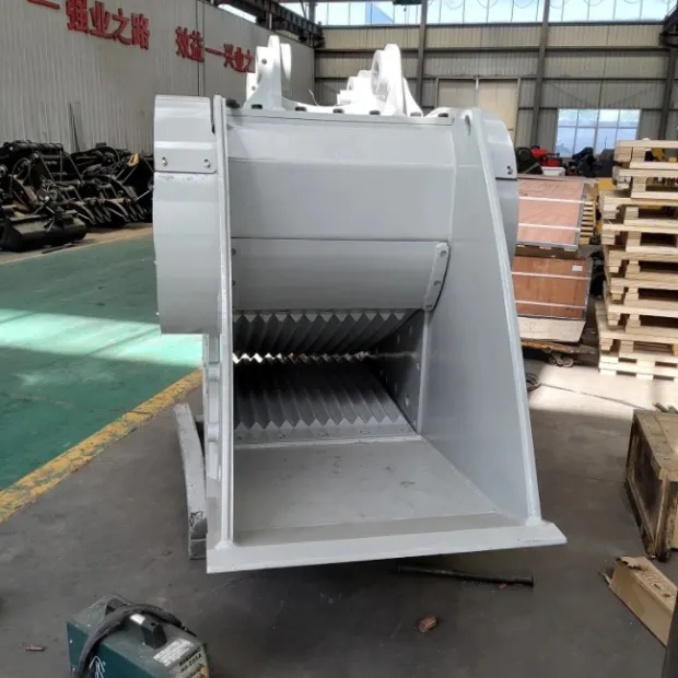 Excavator Attachment Rock Jaw Bucket Crusher