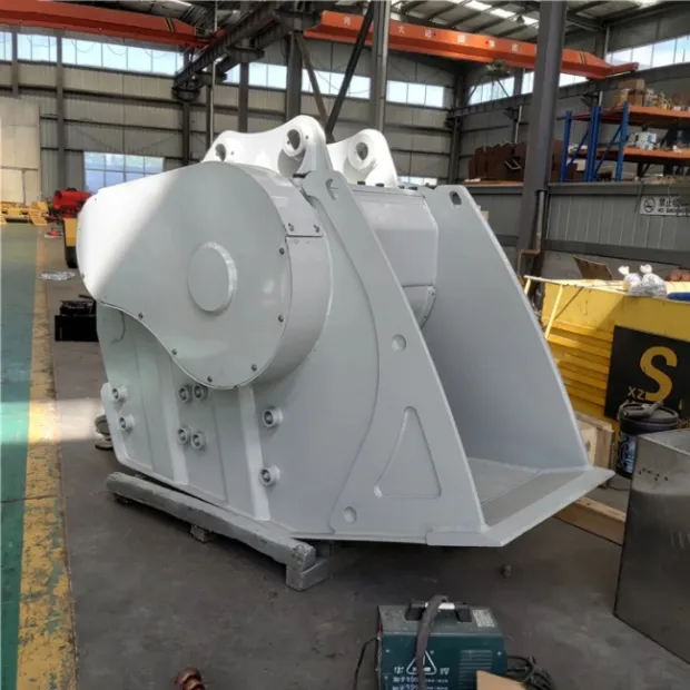 Excavator Attachment Rock Jaw Bucket Crusher