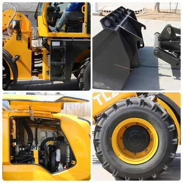 CE EURO5/EPA4 Telehandler Telescopic Wheel Loader Diesel 4x4 ATV Loader with Joysticks Boom Arm ...
