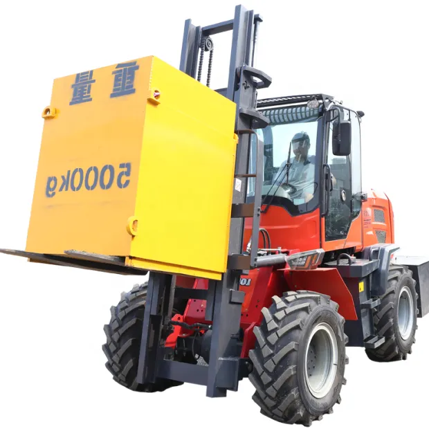3-5ton four wheel drive small all terrain forklift