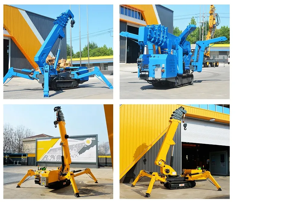 Mini Spider Crane Crawler Crane with Hydraulic Telescopic Outrigger