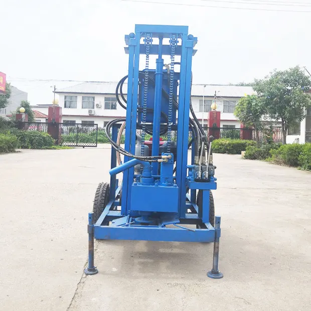 22HP Diesel Engine 150m Wheel Drilling Rig mine drilling rig water ...