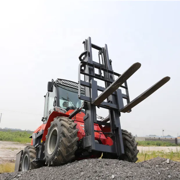3-5ton four wheel drive small all terrain forklift