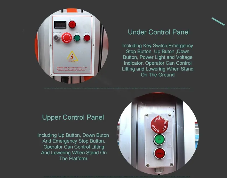 Single Dual Masts Aluminum Man Lift