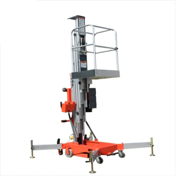6-24m Portable Single Mast Aluminum Aerial Work Platform