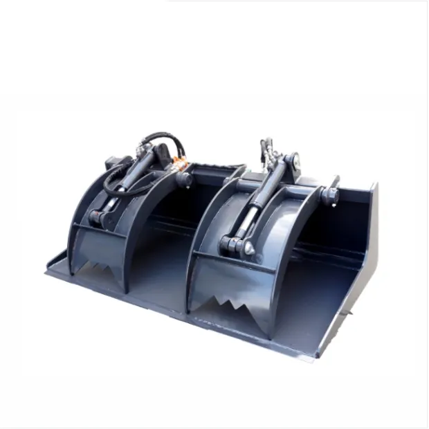 Solid Bottom Grapple Bucket for Skid Steer