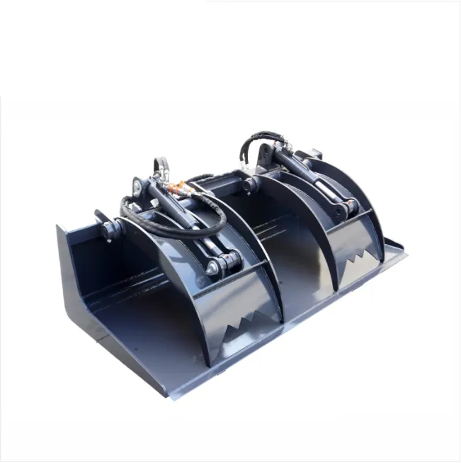 Solid Bottom Grapple Bucket for Skid Steer