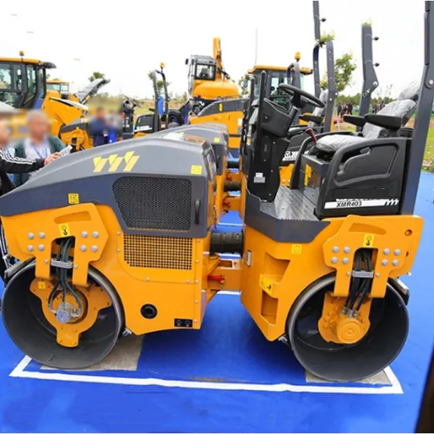 4 T Small Hydraulic Asphalt Vibratory Double Drum Compactor Two Wheel ...
