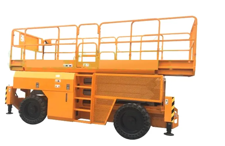 Work Platform Diesel Power 4 Wheel Drive Scissor Lift