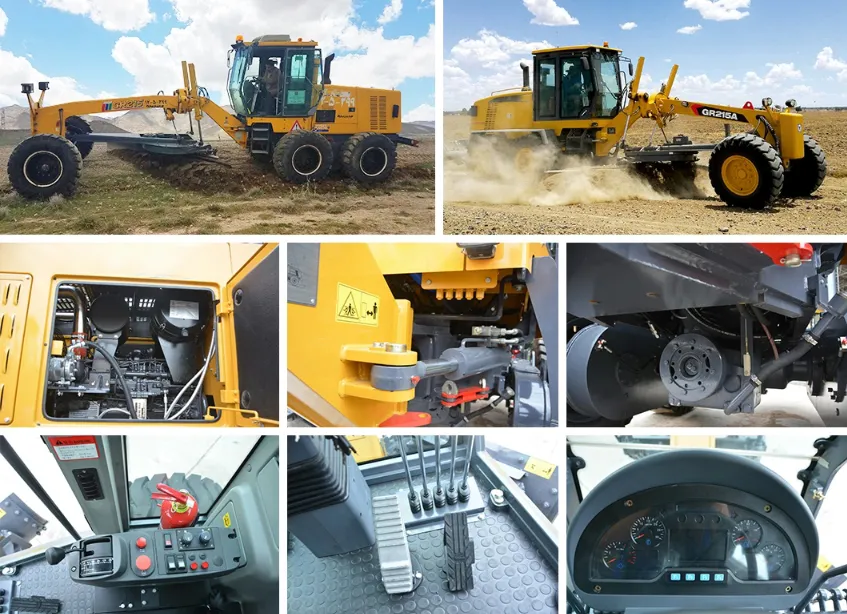Gr215 215HP Motor Grader Machine Road Grader