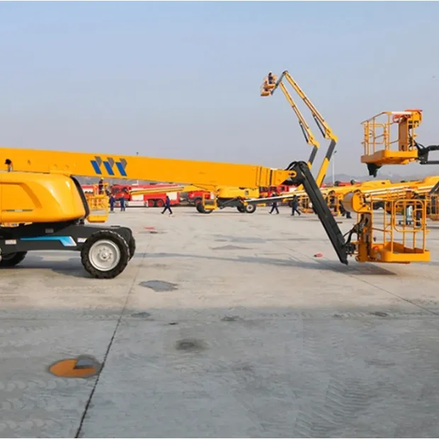 26m Hydraulic Warehouse Portable Knuckle Boom Motorized Ladder Lift for ...